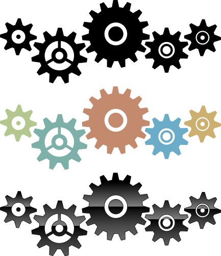 Gears Royalty Free Vector Image - VectorStock