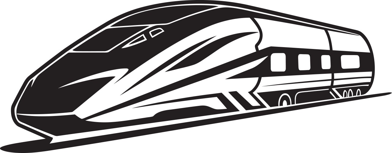 Turbo transit sleek emblematic black logo Vector Image