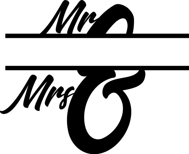 Hp initial wedding monogram logo Royalty Free Vector Image