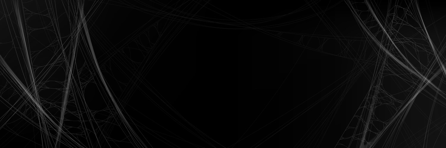 Realistic spider web isolated on black background Vector Image