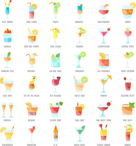 Coctail Vector Images (over 150)