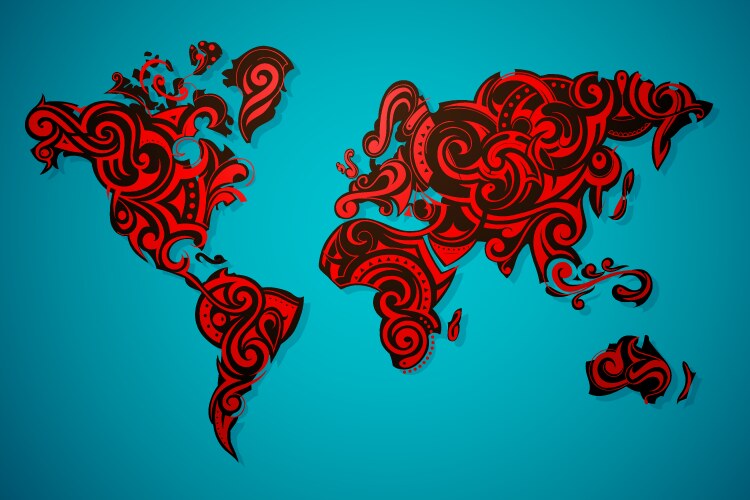 Green world map globe worldmap icon Royalty Free Vector