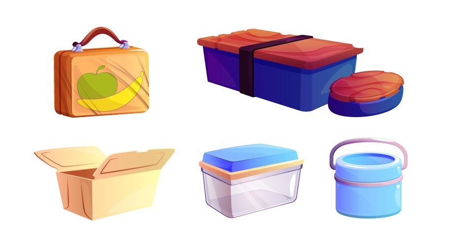 Lunchbox Cartoon Vector Images (over 1,100)