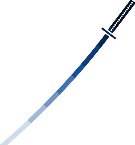 Japanese sword 0004 Royalty Free Vector Image - VectorStock