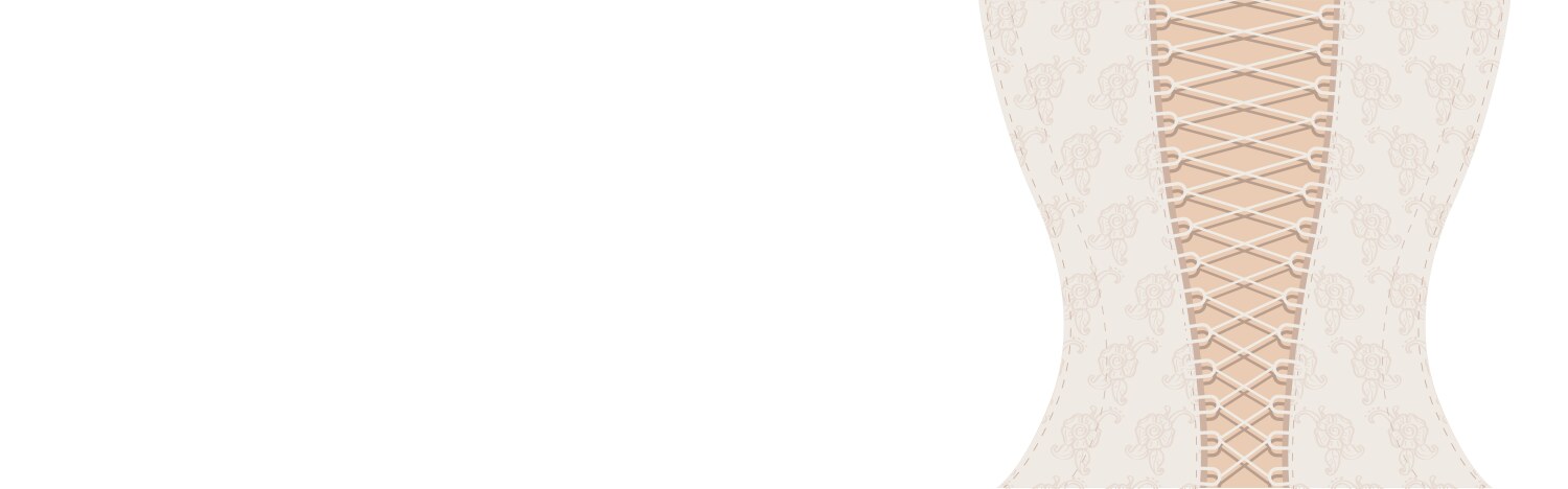 Vintage sexy guipure corset Royalty Free Vector Image