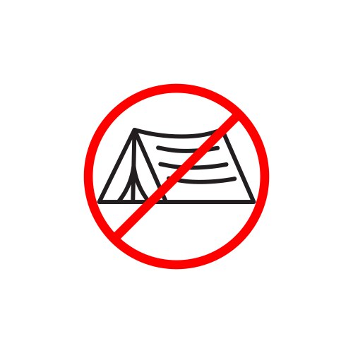 No sandals sign slipper not allowed symbol off Vector Image
