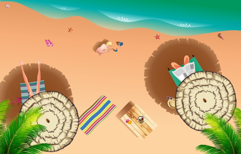 Beach Side Vector Images (over 2,400)