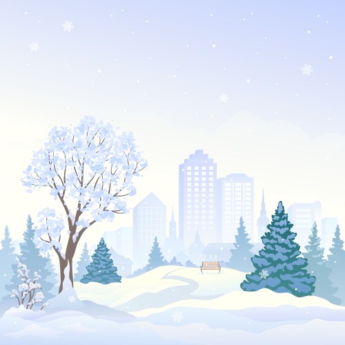 Snowy Park Vector Images (over 3,100)