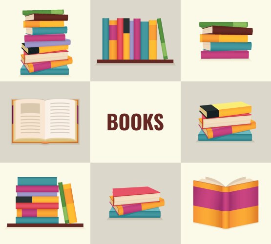 Colorful book Royalty Free Vector Image - VectorStock