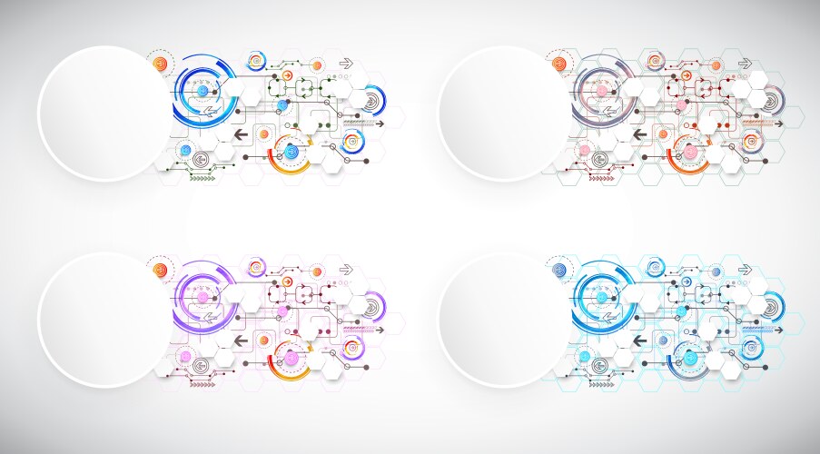 Abstract background with plexus effect scientific Vector Image