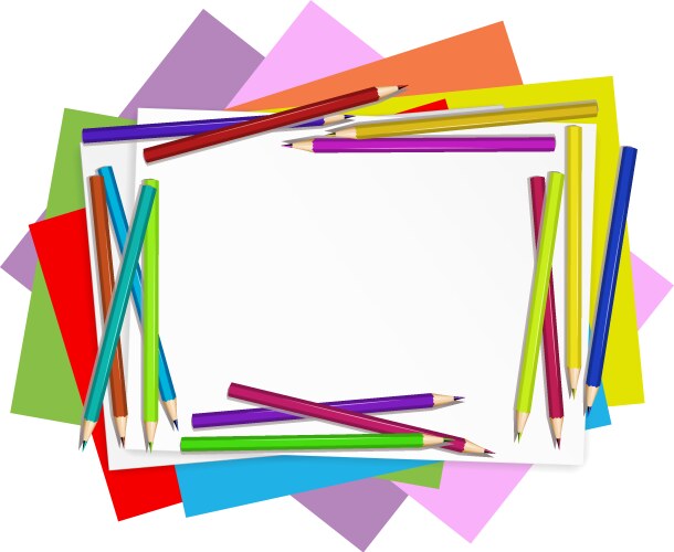 Empty colored papers Royalty Free Vector Image