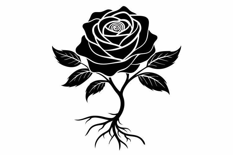 Rose Silhouette Vector Images (over 38,000)
