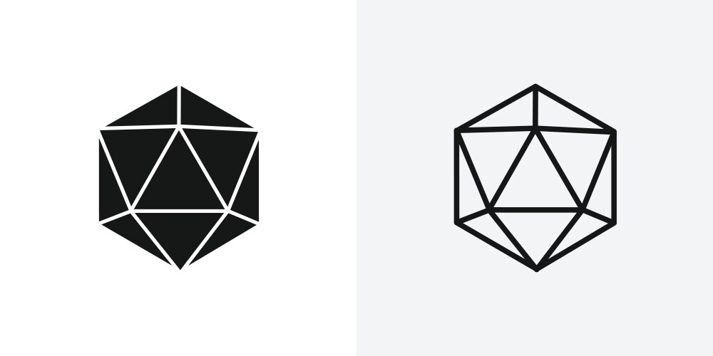 D20 Dice Vector Images (over 7,600)