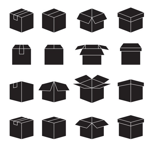 Boxes icon Royalty Free Vector Image - VectorStock