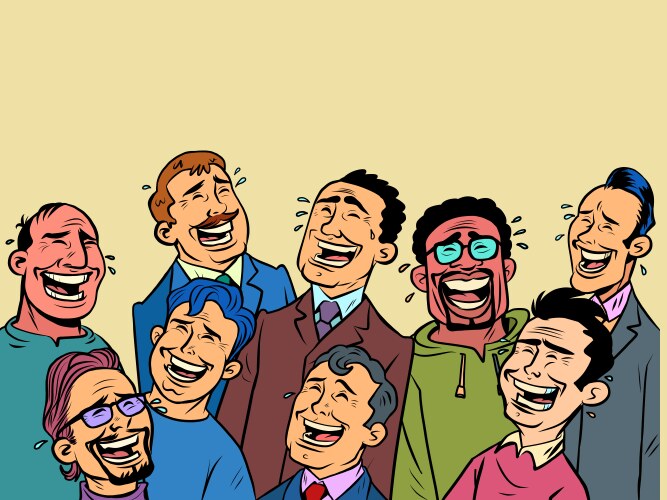 Lol man laughing out loud Royalty Free Vector Image