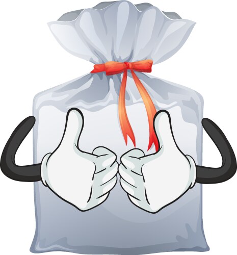 Waterproof pouch isolated cartoon Royalty Free Vector Image