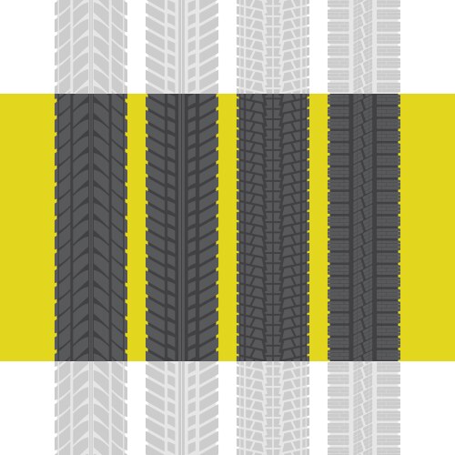 Wheel tire seamless pattern Royalty Free Vector Image