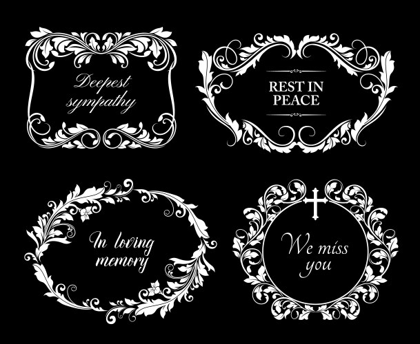 Funeral Frame Vector Images (over 2,400)