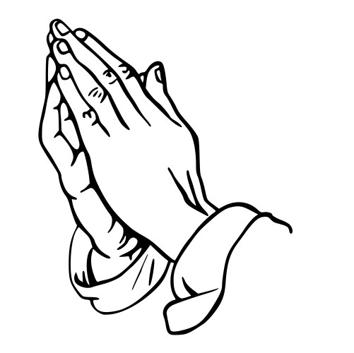 Praying Hands Drawing Vector Images (over 4,500)