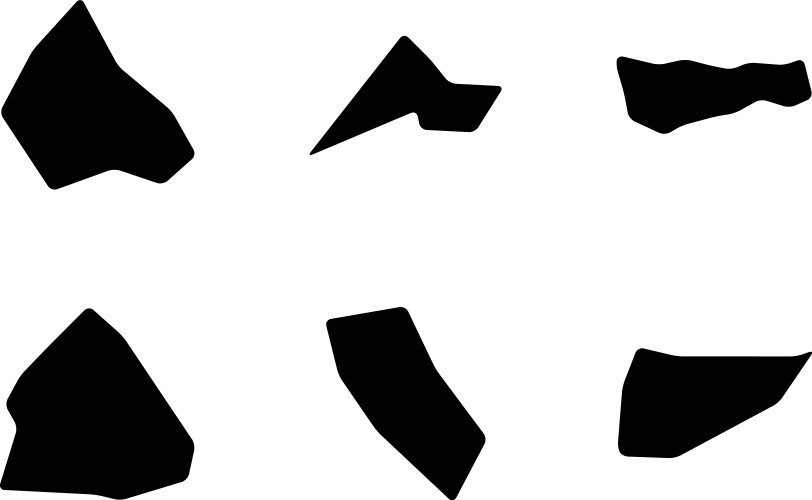 Geometric shapes pictogram symbol visual set Vector Image