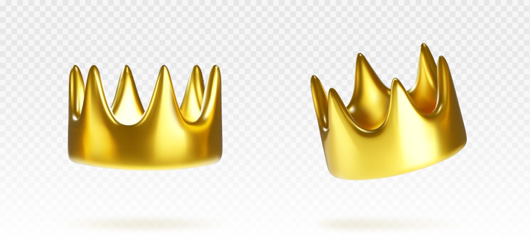 Gold crown Royalty Free Vector Image - VectorStock