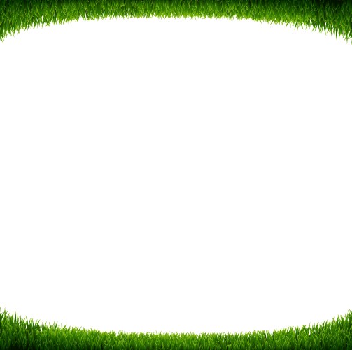 Grass frame borders Royalty Free Vector Image - VectorStock
