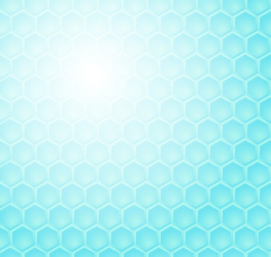 Abstract blue background with hexagon pattern Vector Image