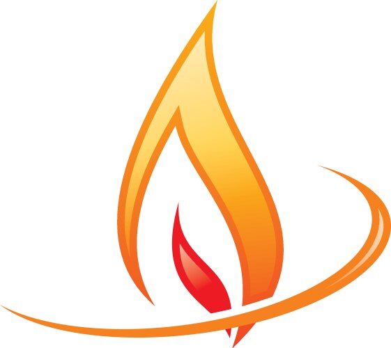 Fire shield logo Royalty Free Vector Image - VectorStock