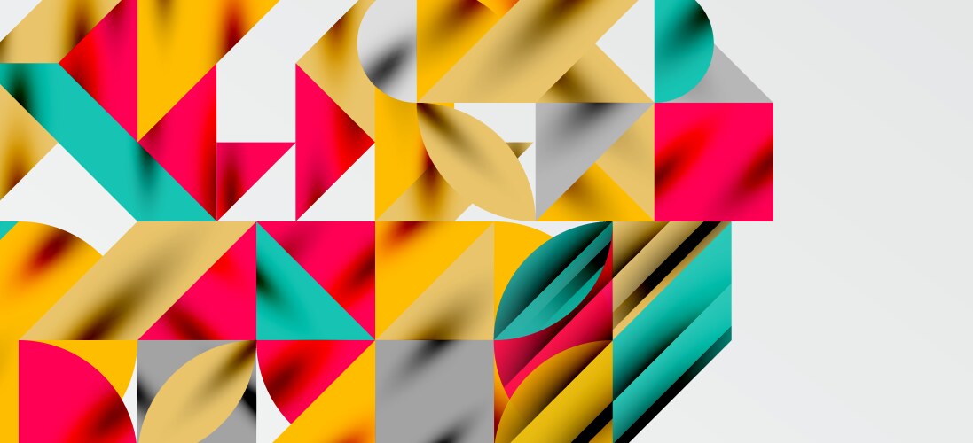 Geometric neo patterns abstract background Vector Image