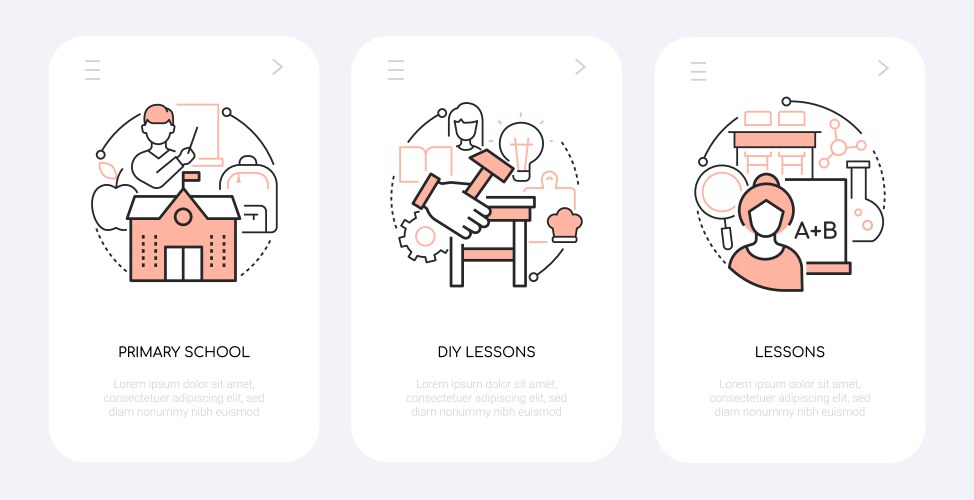 School morning greetings for teacher and students Vector Image