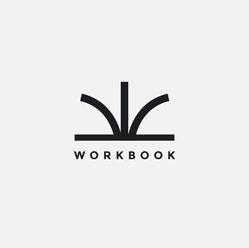 Open book logo education symbol paper icon Vector Image