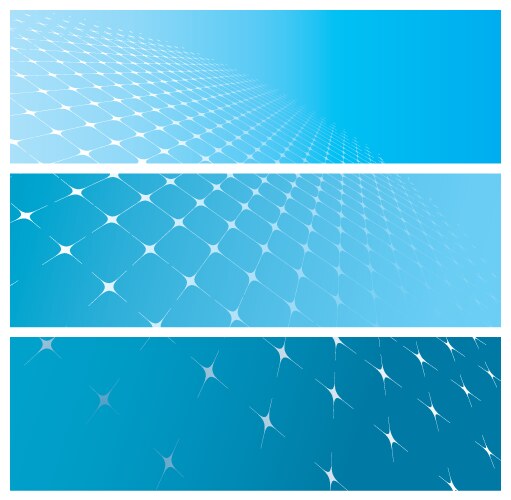 Set of abstract geometric banners Royalty Free Vector Image