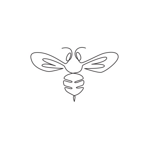 Bee Line Drawing Vector Images (over 6,900)