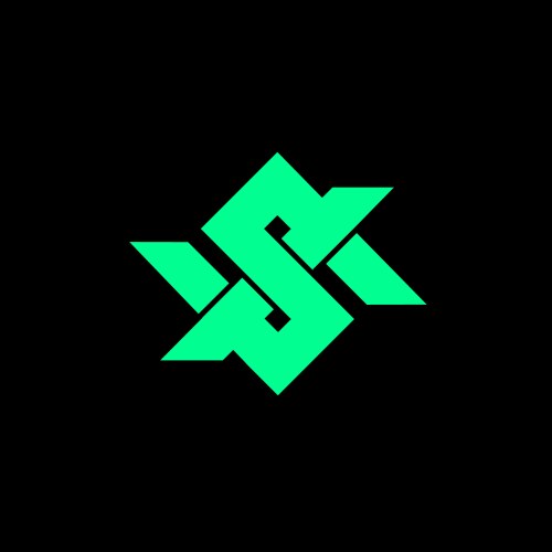 Letter ba fast speed technology modern logo design