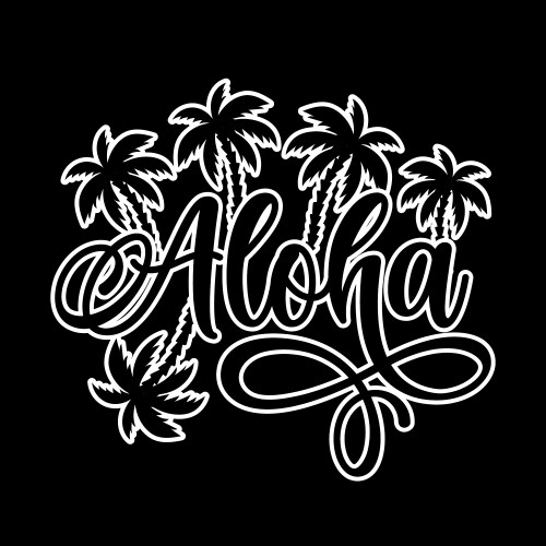 Aloha Font Hawaiian Vector Images (over 110)