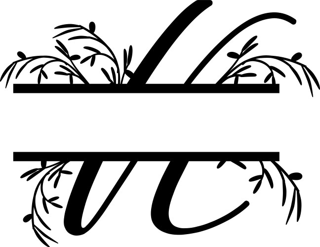 Split Monogram Vector Images (over 3,700)