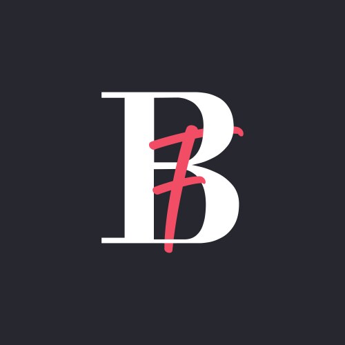 Elegant letter fp initials logo for corporate Vector Image