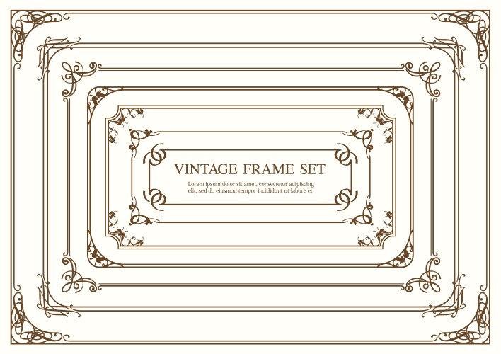 Vintage Rectangle Border Vector Vintage Border Vector Art, Icons, And