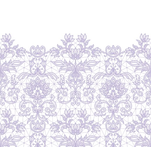 Floral lace border Royalty Free Vector Image - VectorStock
