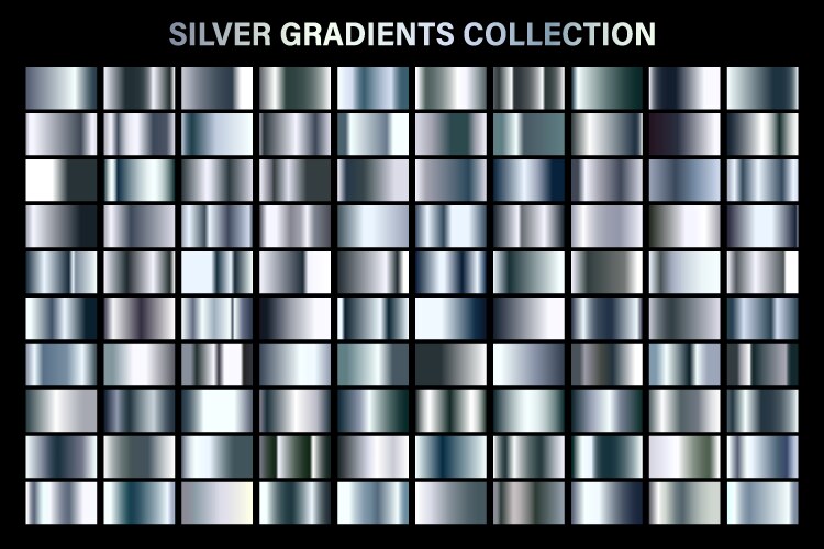 Silver and golden yellow glossy gradient gold Vector Image