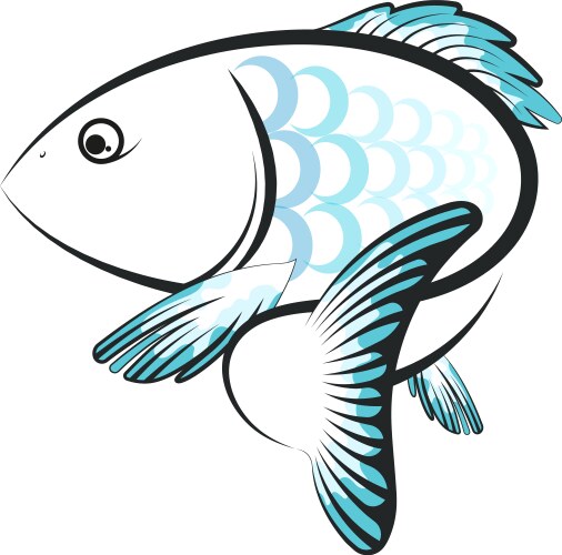 Fish tank with water Royalty Free Vector Image