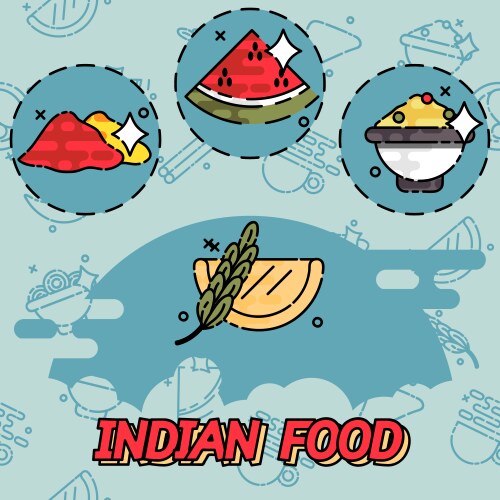 Indian Food Icons Vector Images (over 9,900)