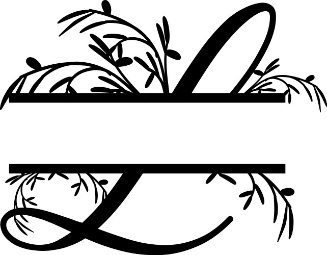 Split Monogram Vector Images (over 3,700)