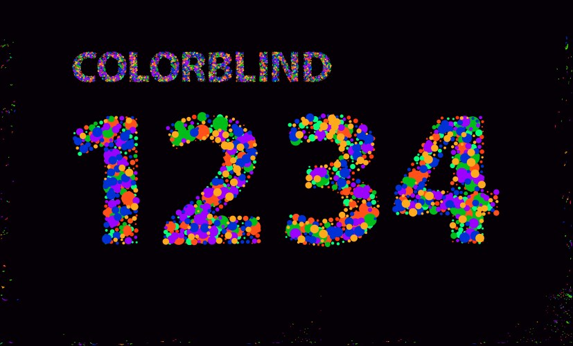 Color Blind Test Vector Images (over 450)