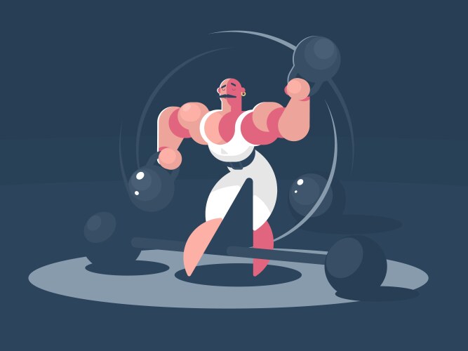 Cartoon Strongman Vector Images (over 1,100)