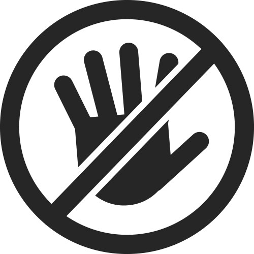 Outline do not touch growth chart and medical Vector Image