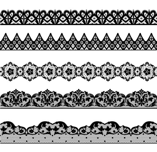 Lace border Royalty Free Vector Image - VectorStock