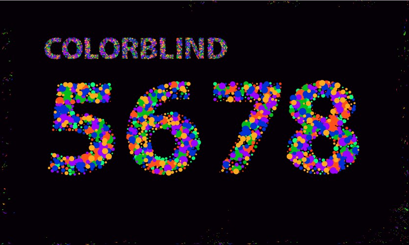 Color Blind Test Vector Images (over 450)