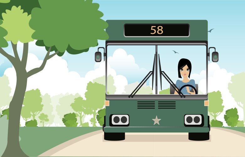 Bus driver Royalty Free Vector Image - VectorStock