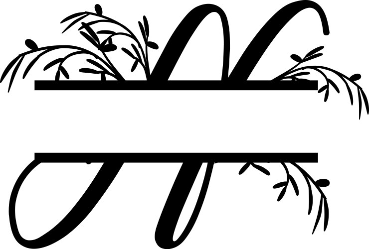 Split Monogram Vector Images (over 3,700)